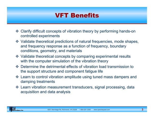 Vibration Fundamentals Training [VFT] | PPT