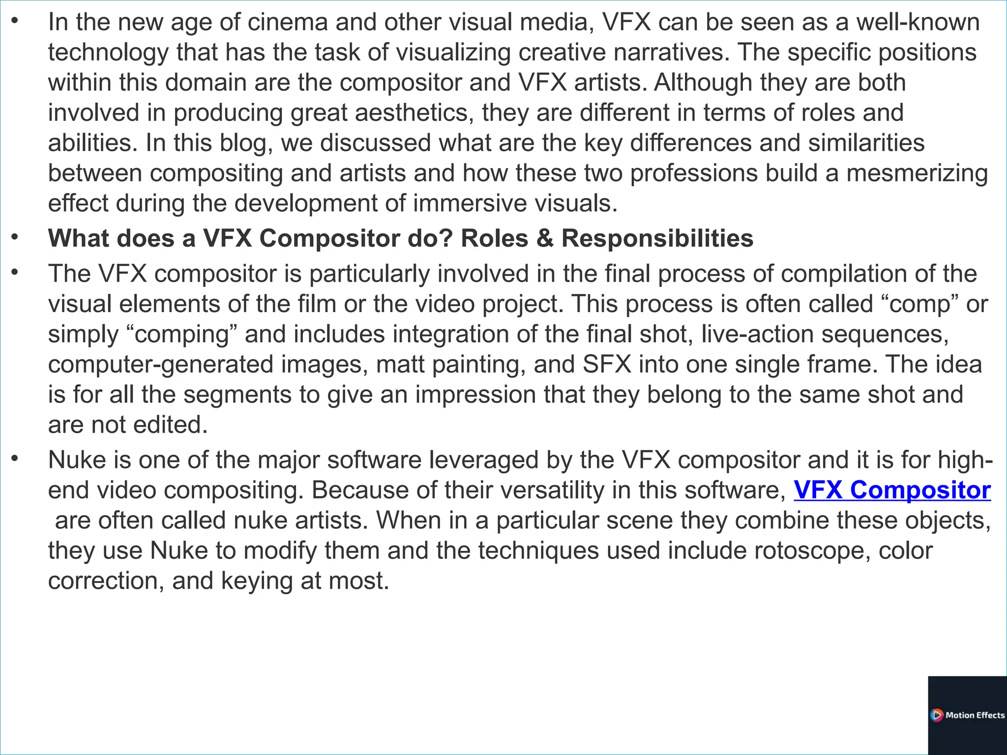 VFX Compositor vs. VFX Artist The Differences and Overlaps You Must ...