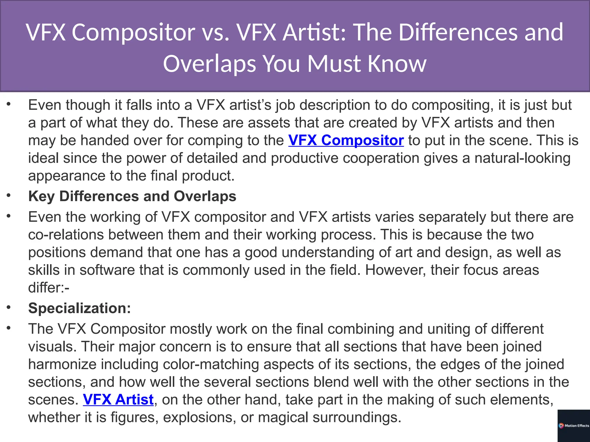 VFX Compositor vs. VFX Artist The Differences and Overlaps You Must ...