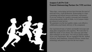 Vfx roto + cleanplate profile | PDF