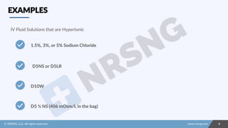 Hypertonic Solutions (Fluid and Electrolytes) | PDF | Chemistry | Science