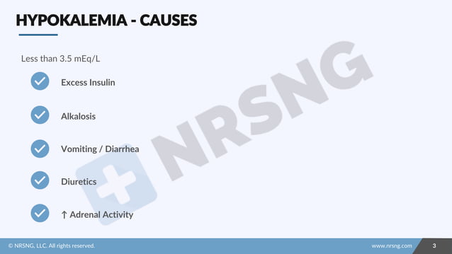Potassium (Hyperkalemia & Hypokalemia) Fluid and Electrolytes | PDF ...