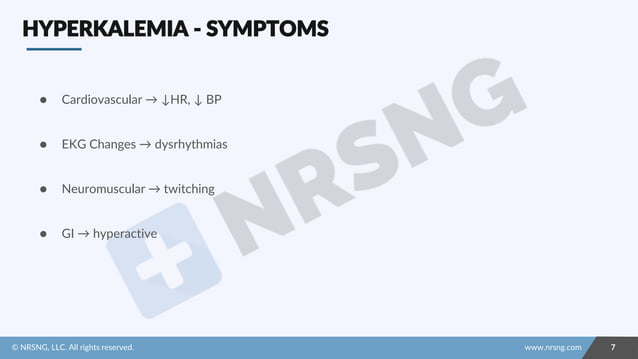Potassium (Hyperkalemia & Hypokalemia) Fluid and Electrolytes | PDF ...