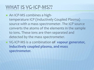 VG-ICP-MS | PPTX