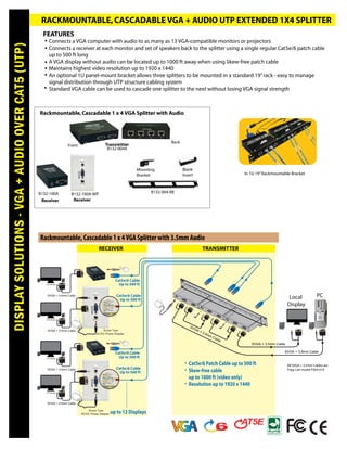 VGA Display Solutions with Diagrams | PDF