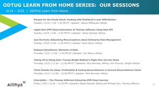 Lights-Out EPM Cloud Automation at Thomas Jefferson Using REST API | PPT
