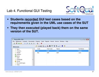 An Open Modern Software Testing Laboratory Courseware: An Experience ...