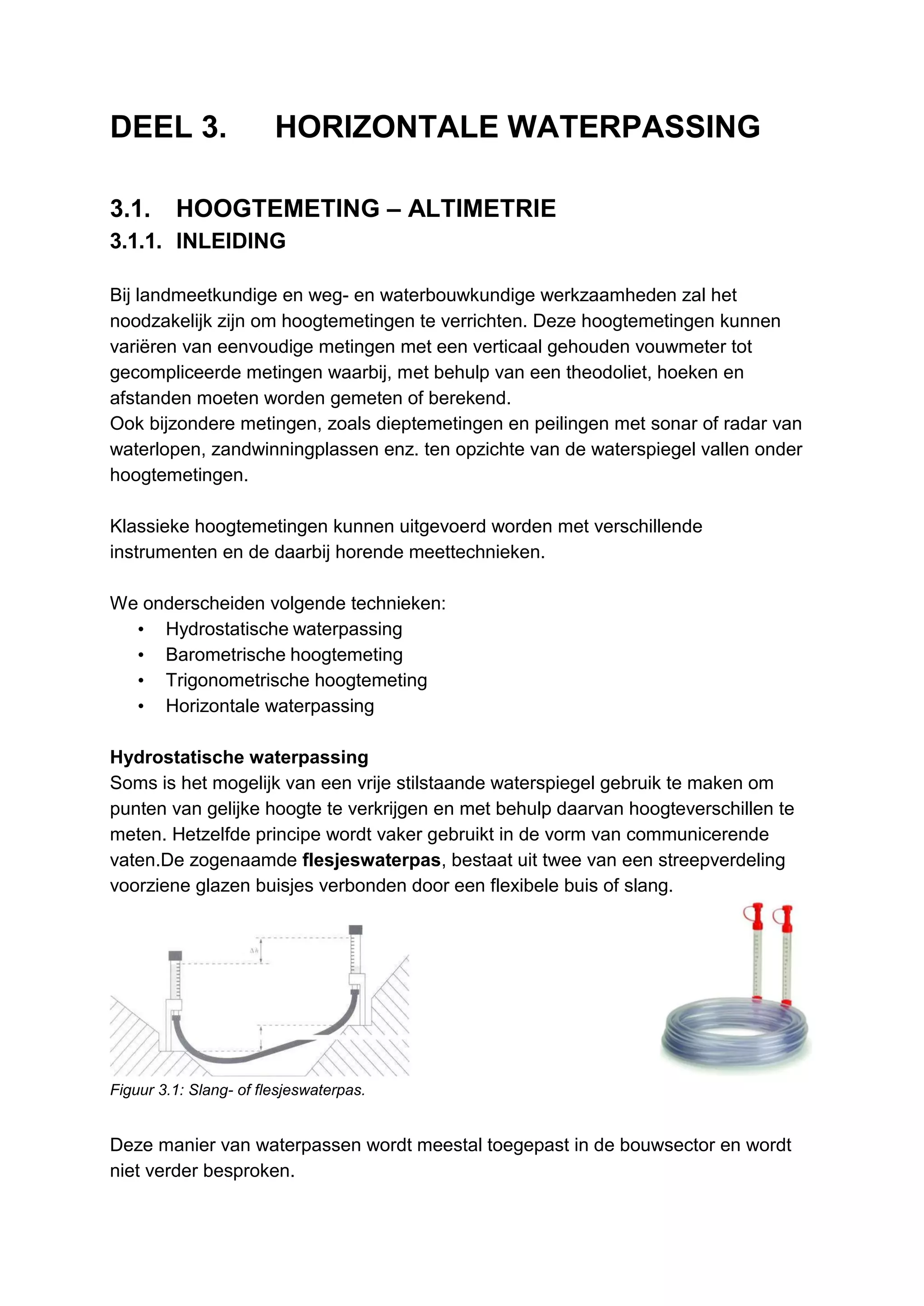 Topometrie en landmeetinstrumenten 1 | PDF