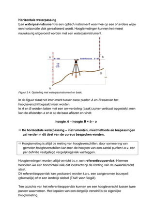 Topometrie en landmeetinstrumenten 1 | PDF