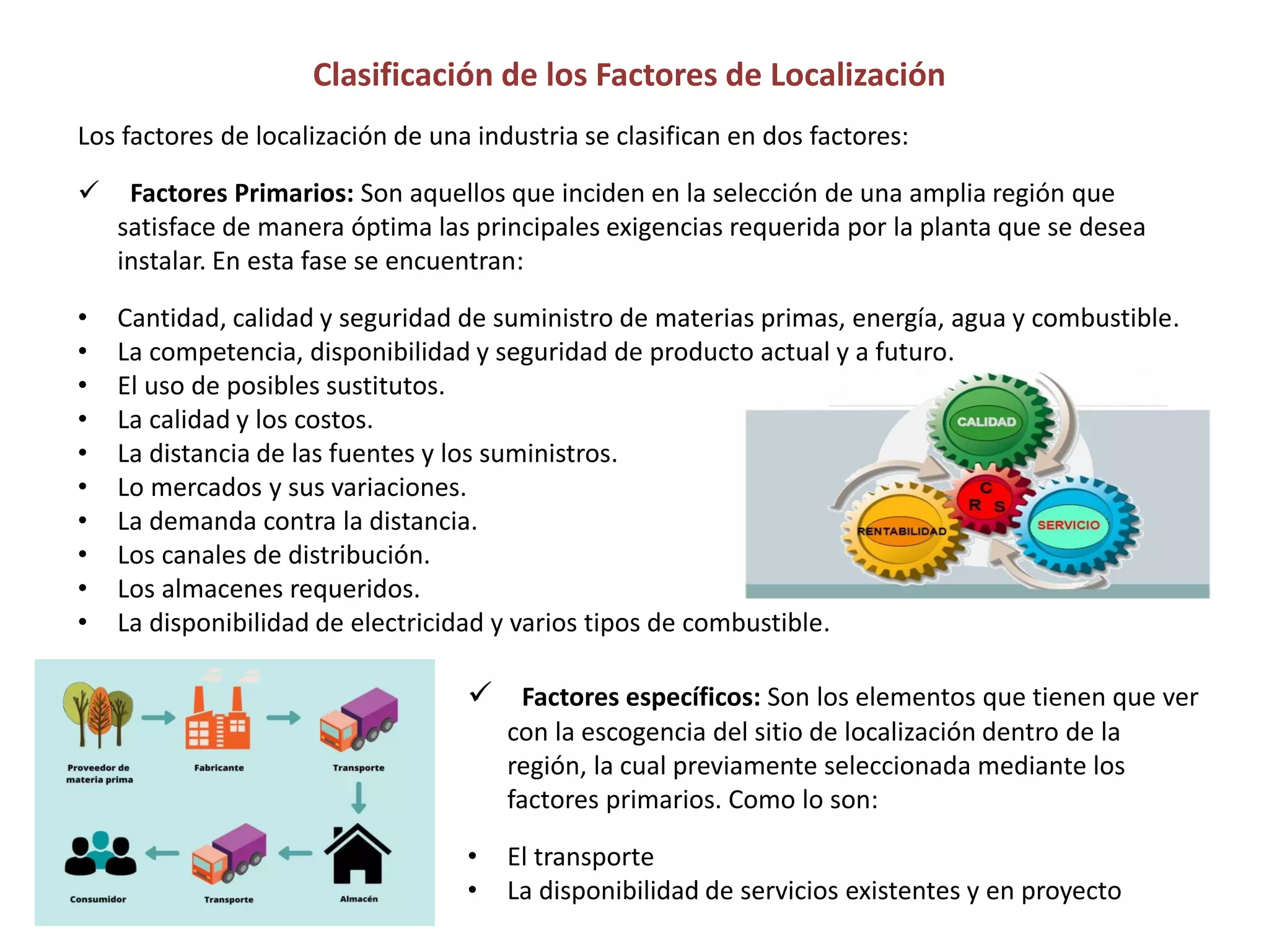 Factores de localización de una industria | PDF