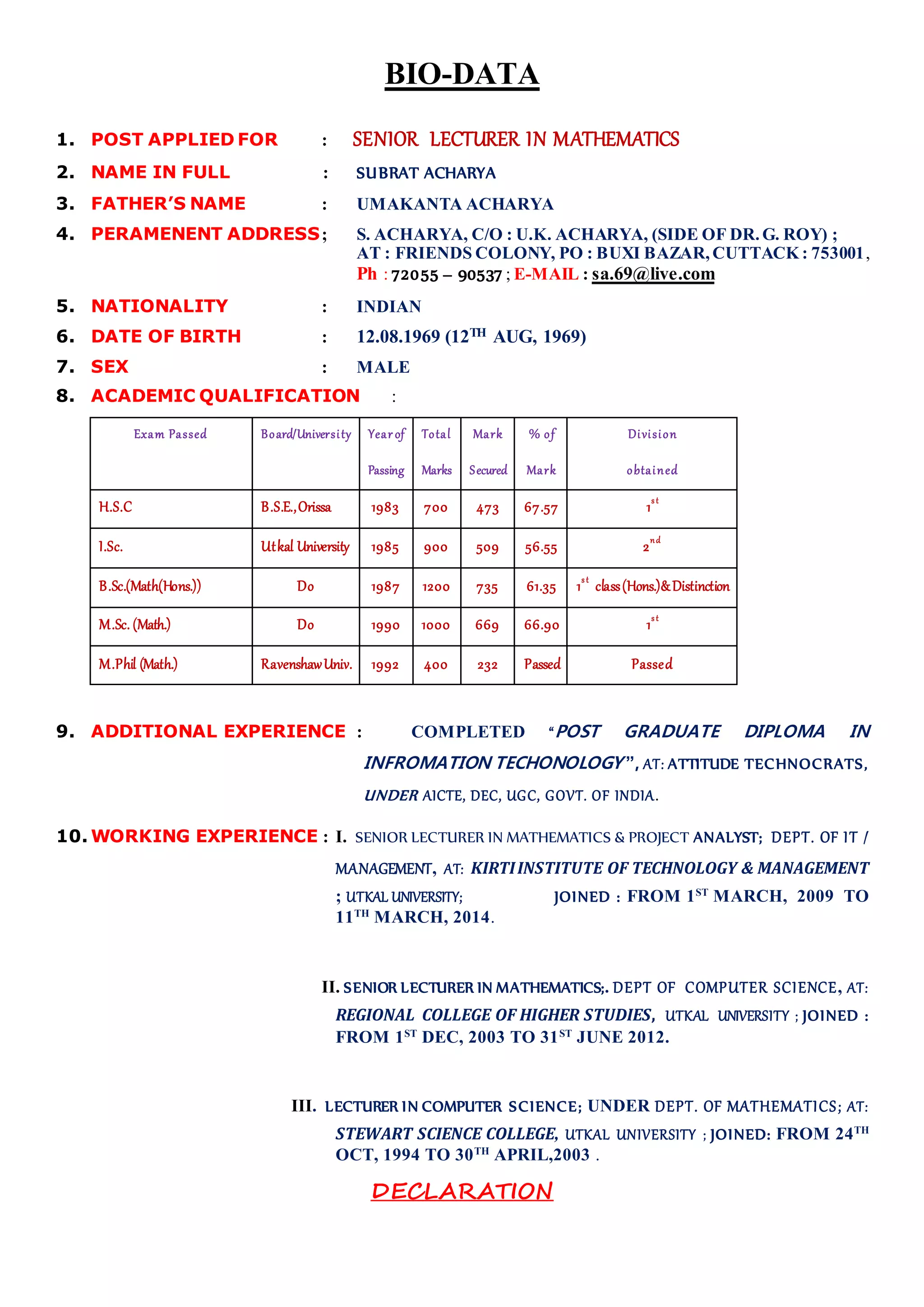 Bio7 | DOCX | Education