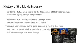 Ownership of the movie industry | PPTX | Video Production | Content ...