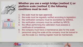 Verified Gross Mass SOLAS Regulations | PPTX | Logistics and Transportation Industry | Industries
