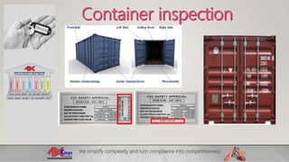 Verified Gross Mass SOLAS Regulations | PPTX | Logistics and Transportation Industry | Industries