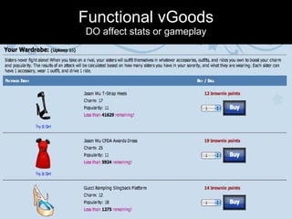 Virtual Goods: Why & How They Work | PPT