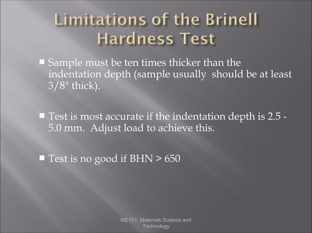 Presentation on Hardness Testing | PPT | Physics | Science