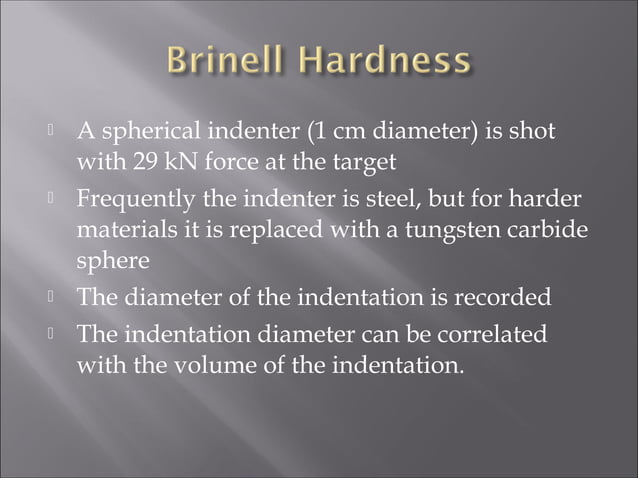 Presentation on Hardness Testing | PPT | Physics | Science