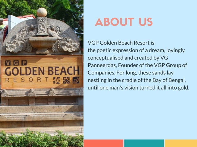 VGP Golden Beach Resort | PDF | Hotel Properties | Real Estate