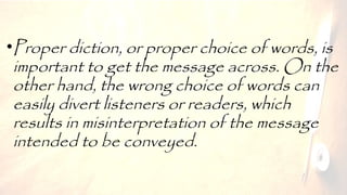 Poetic Diction in Creative Writing for SHS | PPTX