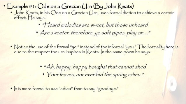 Poetic Diction in Creative Writing for SHS | PPTX