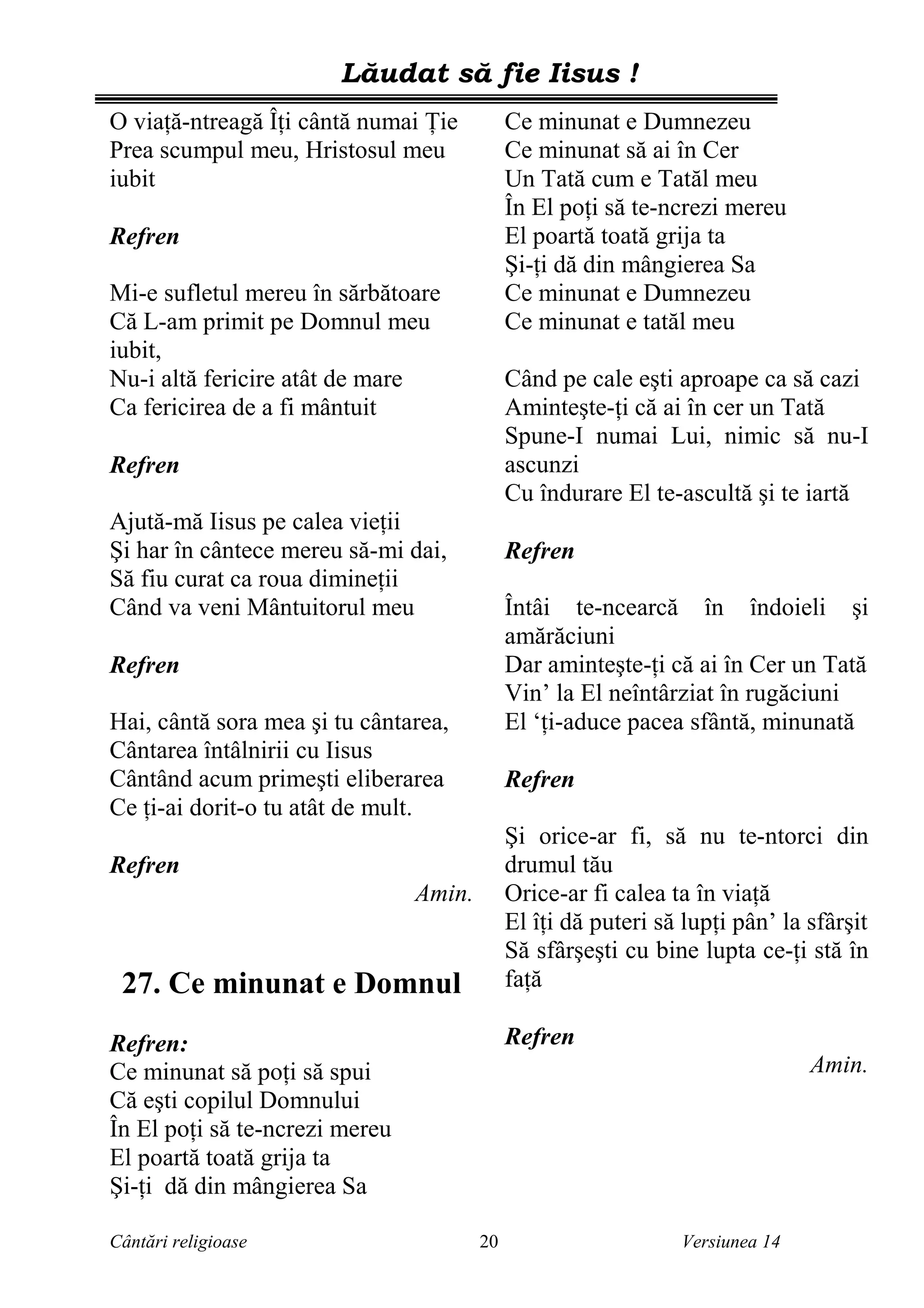 Cântări religioase creștin ortodoxe - pricesne, colinde | PDF