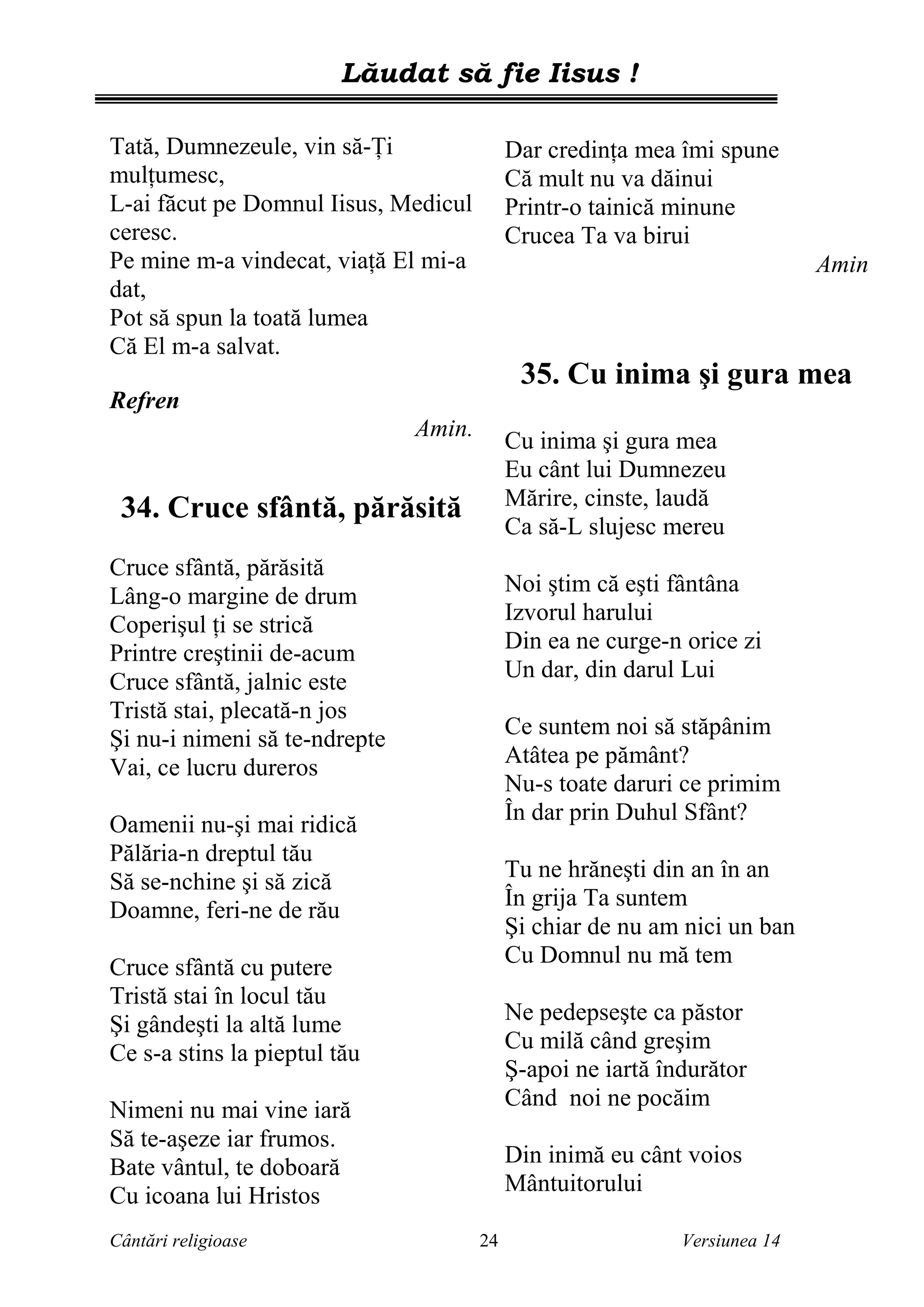 Cântări religioase creștin ortodoxe - pricesne, colinde | PDF