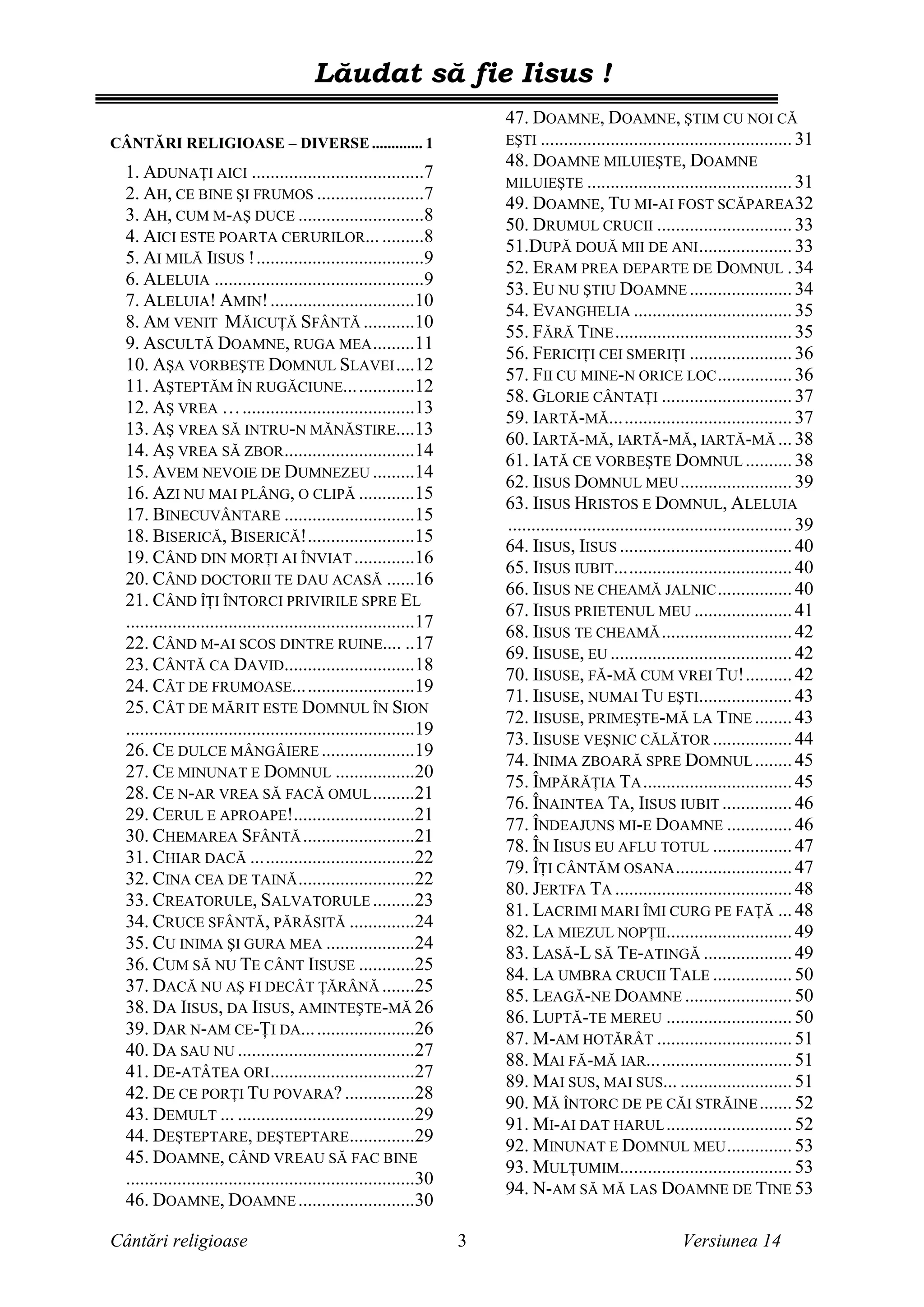Cântări religioase creștin ortodoxe - pricesne, colinde | PDF