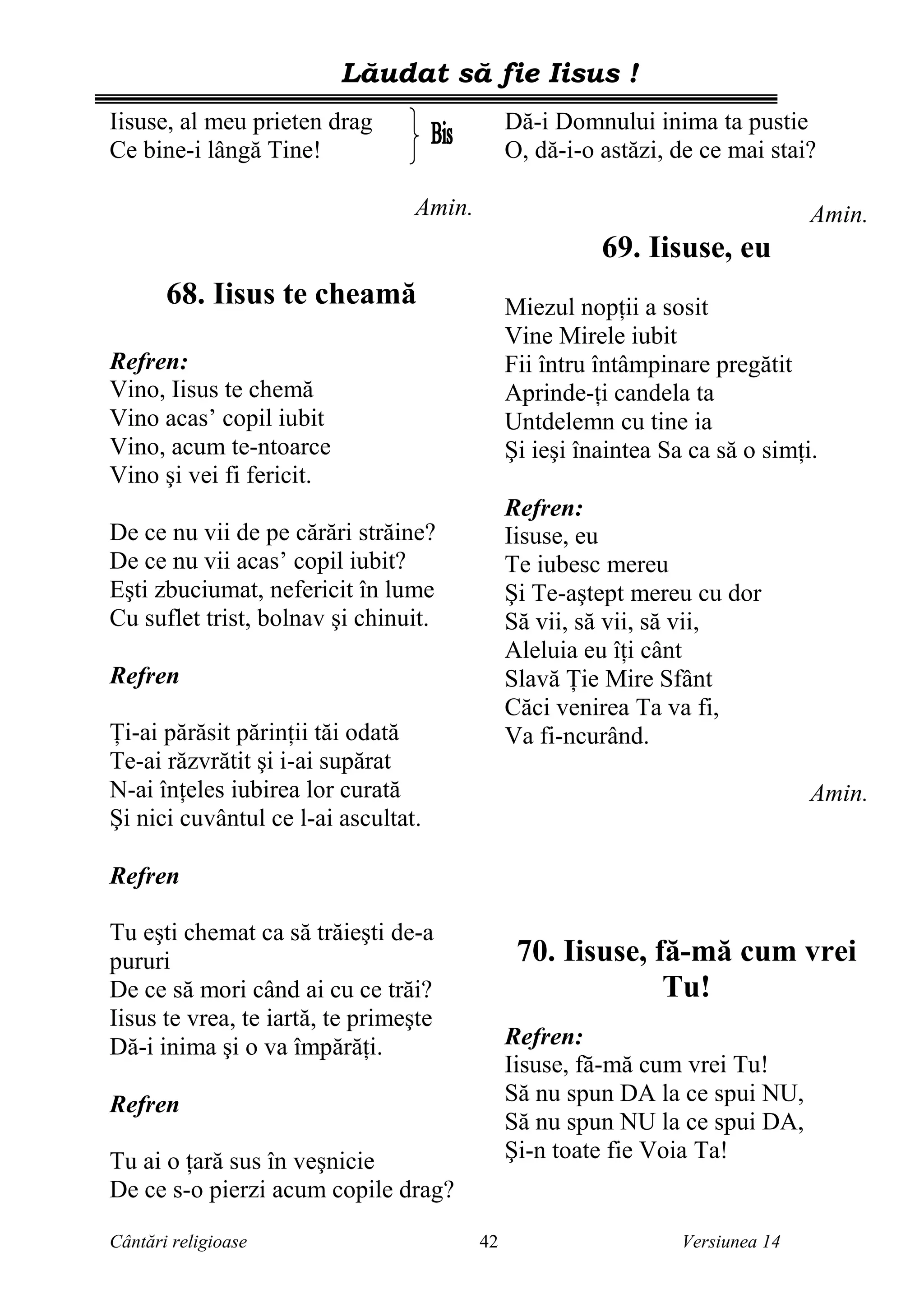 Cântări religioase creștin ortodoxe - pricesne, colinde | PDF