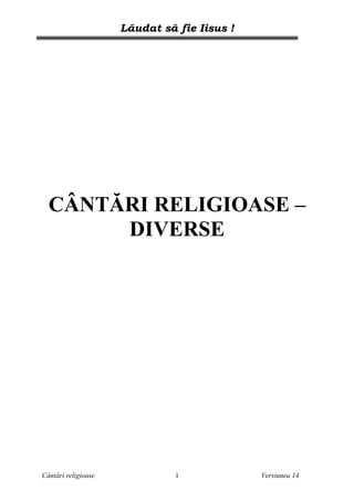 Cântări religioase creștin ortodoxe - pricesne, colinde | PDF
