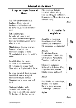 Cântări religioase creștin ortodoxe - pricesne, colinde | PDF