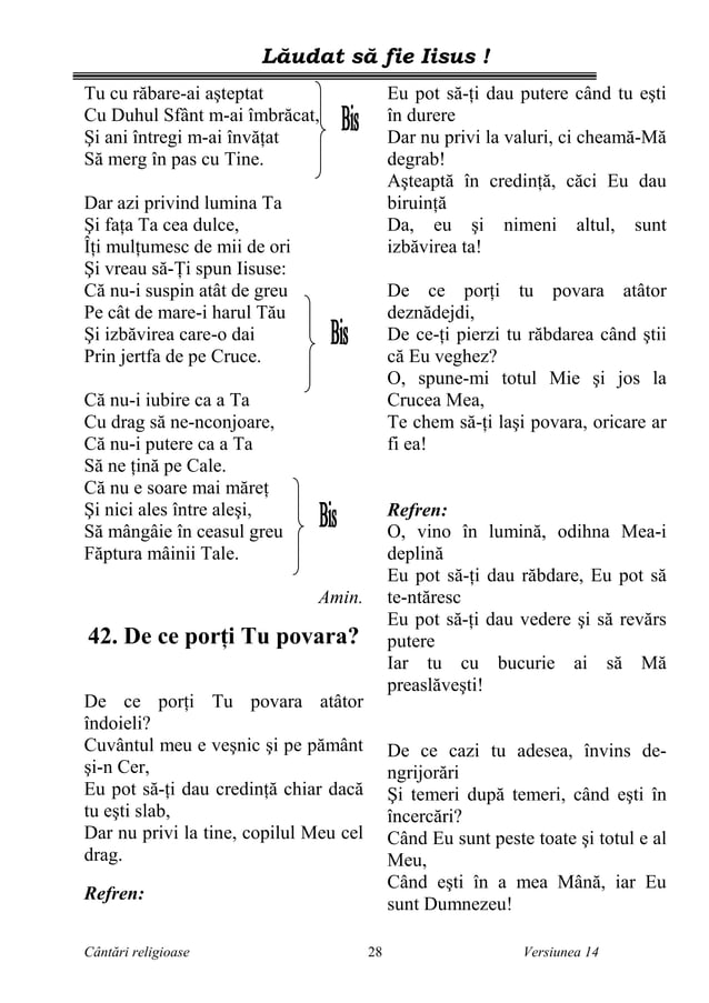 Cântări religioase creștin ortodoxe - pricesne, colinde | PDF