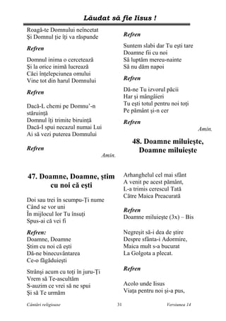 Cântări religioase creștin ortodoxe - pricesne, colinde | PDF