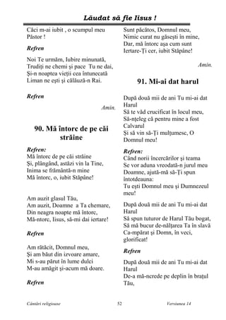 Cântări religioase creștin ortodoxe - pricesne, colinde | PDF
