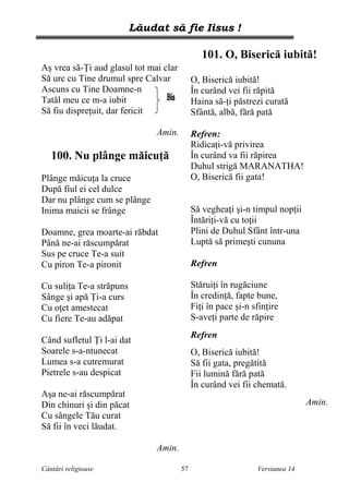 Cântări religioase creștin ortodoxe - pricesne, colinde | PDF