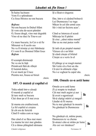 Cântări religioase creștin ortodoxe - pricesne, colinde | PDF