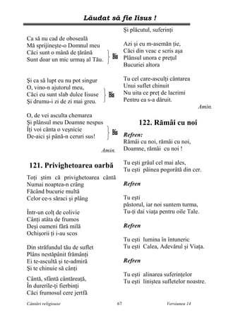 Cântări religioase creștin ortodoxe - pricesne, colinde | PDF