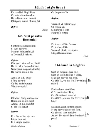 Cântări religioase creștin ortodoxe - pricesne, colinde | PDF