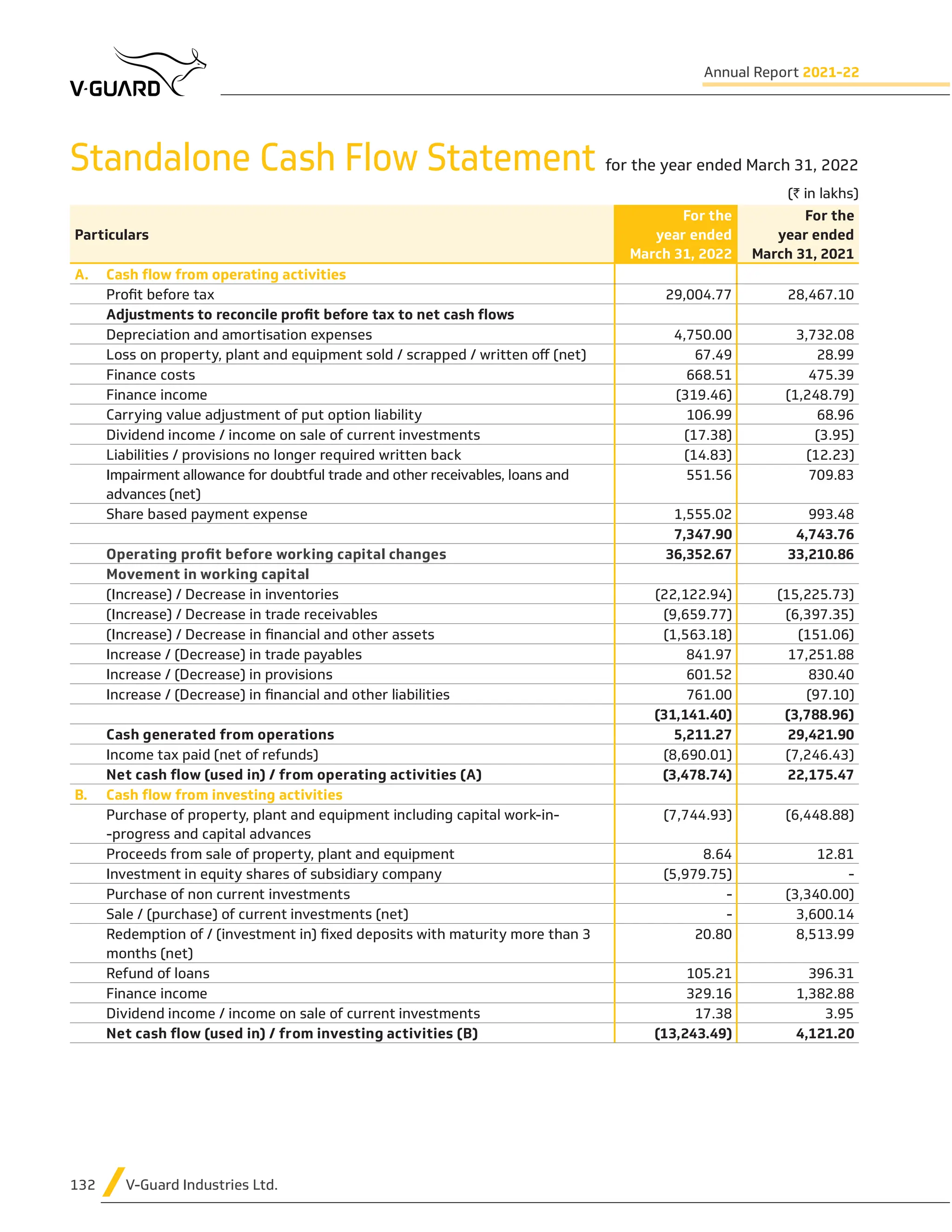 V guard Balance sheet (Types of balance sheets).pdf