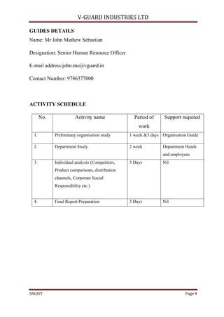 V guard synopsis | DOCX