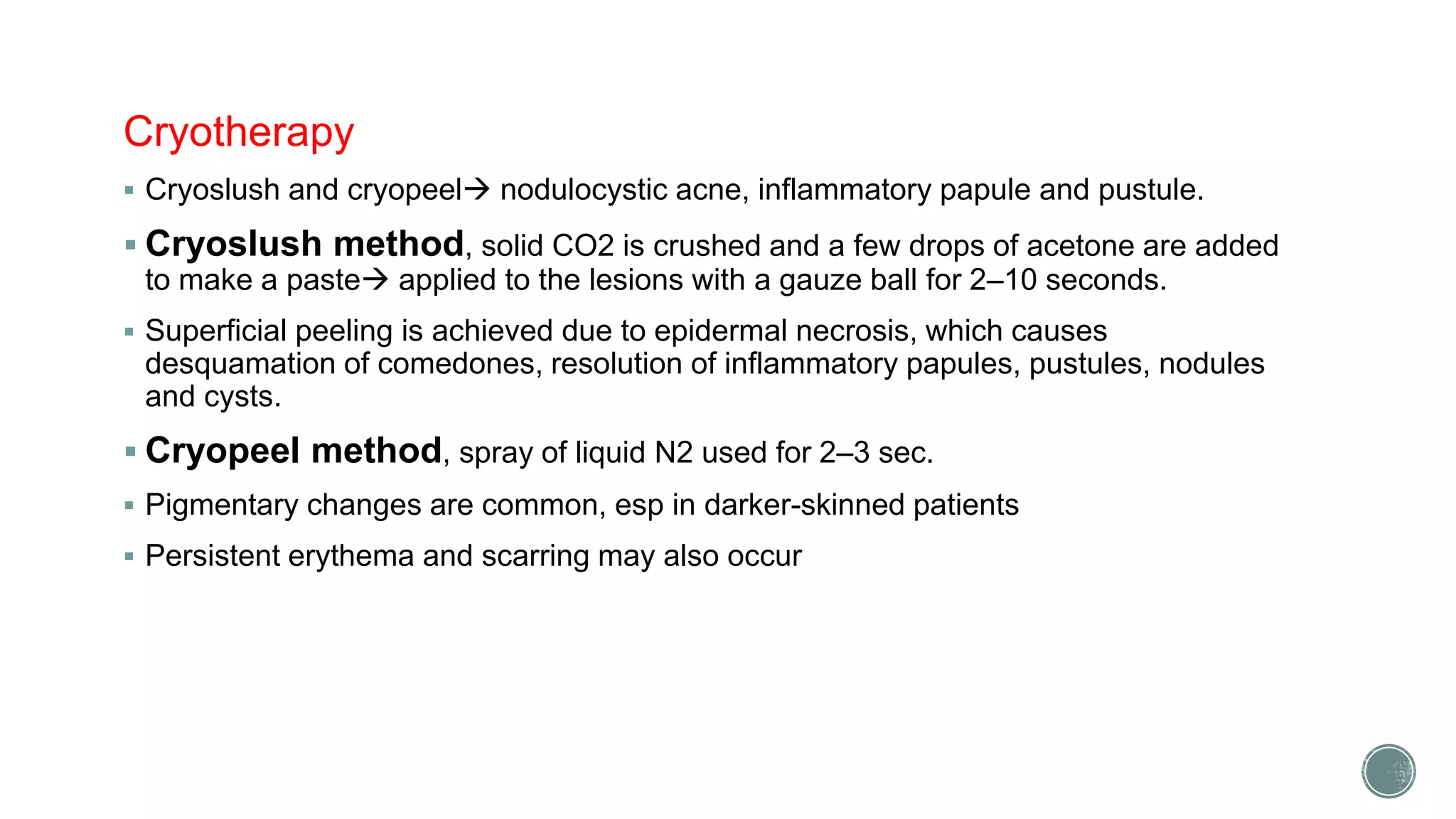Acne scar management | PPTX