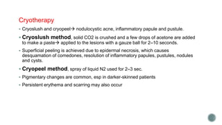 Acne scar management | PPTX