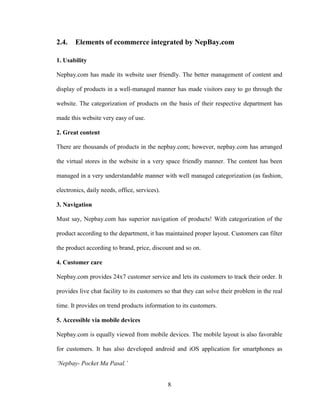 Ecommerce websites analysis | PDF