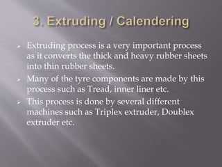 Tyre Manufacturing Process at J K Tyre | PPTX