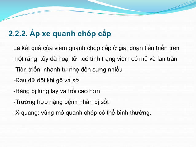BỆNH LÝ TỦY VÀ VÙNG QUANH CHÓP | PDF