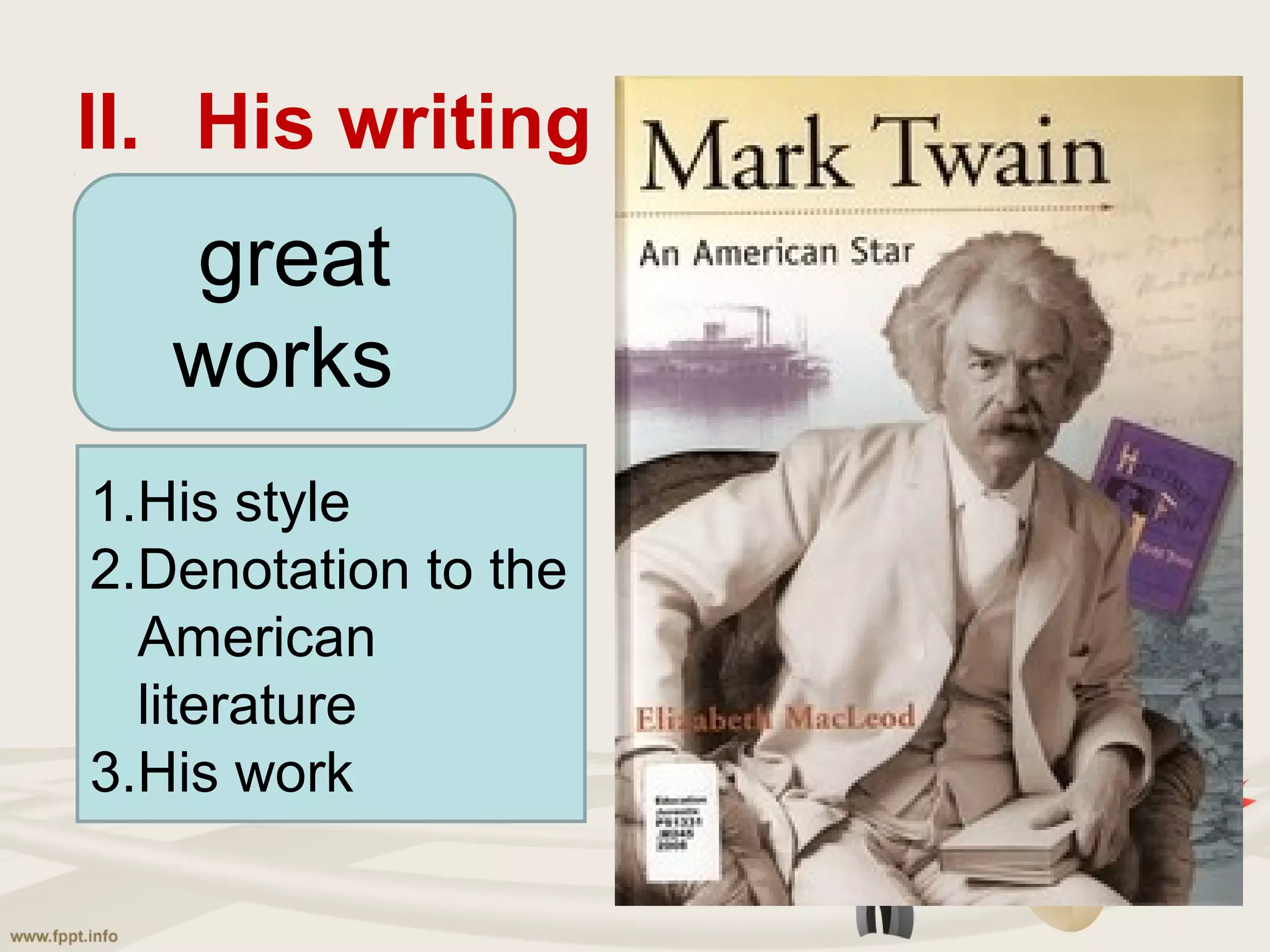 Mark Twain-The adventure of Tom Sawyer | PPT