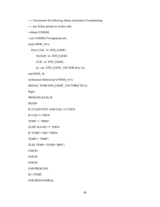 Programs of VHDL | PDF