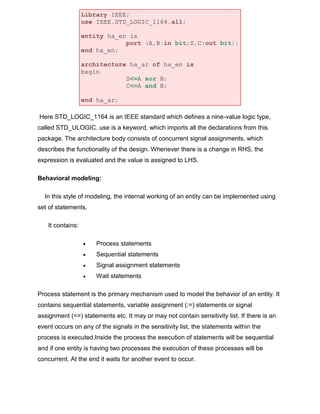 Vhdl introduction | DOCX | Programming Languages | Computing