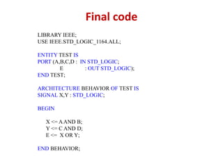 Vhdl | PPT