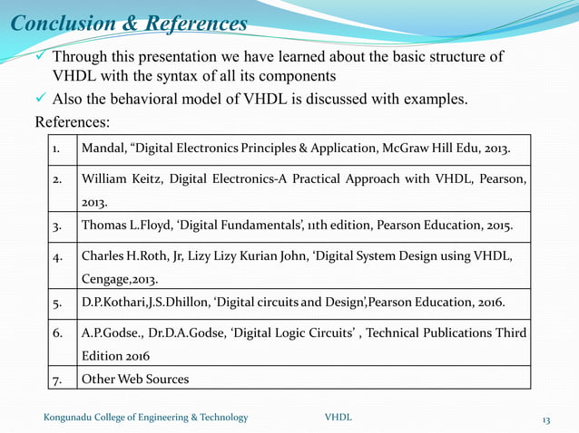VHDL-Behavioral-Programs-Structure of VHDL | PDF
