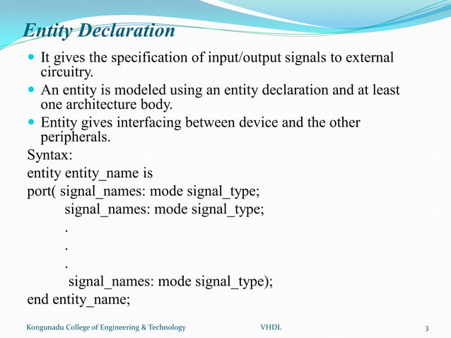 VHDL-Behavioral-Programs-Structure of VHDL | PDF
